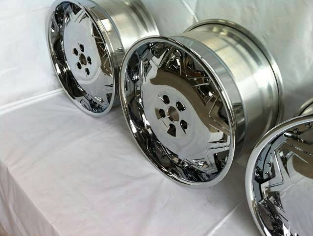 BFL28 3 piece forged wheels for NISSAN 350Z 18 Chrome rims wheels ...