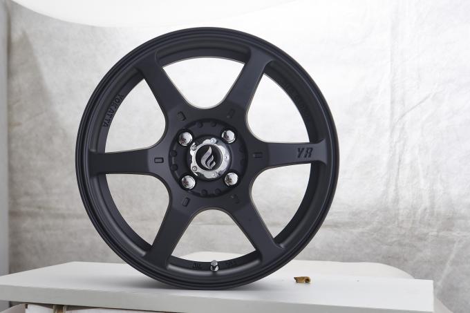 16x7J Flow Form Wheels Matte Black Painted Rims Light Weight for Honda Fit