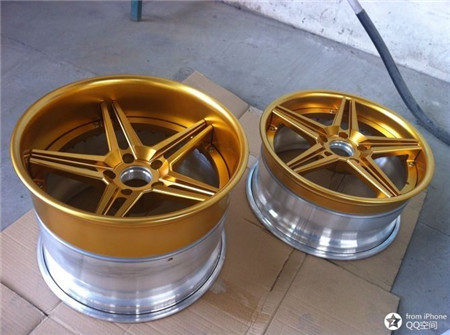 Cheap 18 inch Lamborghini gold 3 piece forged wheels deep dish rims ...