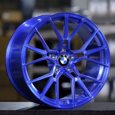 Blue Forged Monoblock Rims Custom BMW Wheels 6061-T6 Aluminum