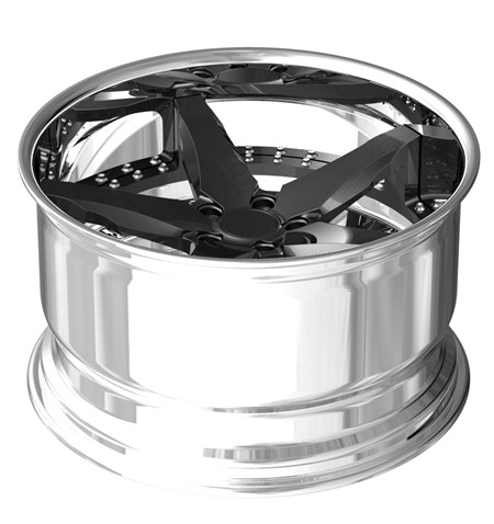 Design of the golden pentacle Camaro 21x12 2 Piece Forged Wheels