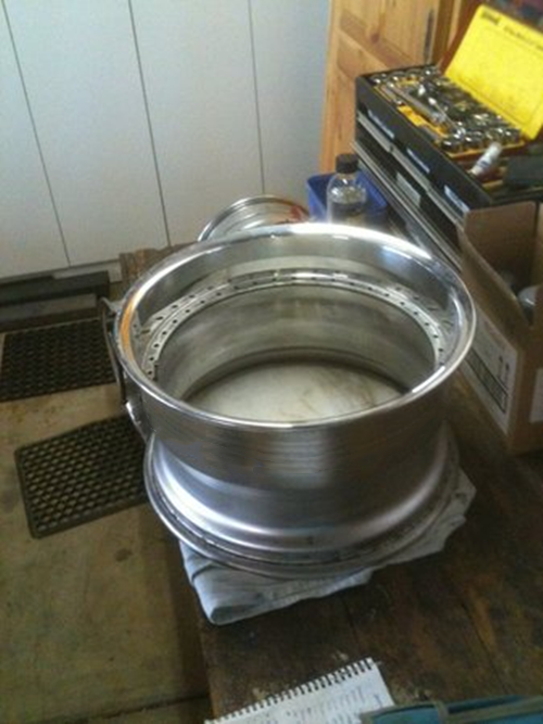 2-Piece Rim Flat Lip Reverse Mount Barrel Aluminum 6061 18"-22" Ring ...