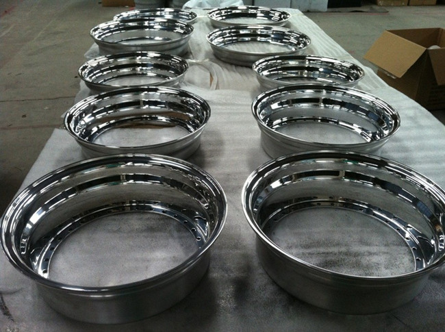 3-Piece Outer Rims Standard Lip Step Lip Polish Barrel Aluminum Alloy 6061