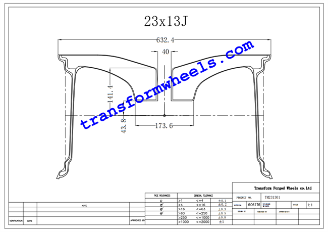 23 Inch Monoblock Forging Wheels Blanks Raw Machining Blanks Drawing
