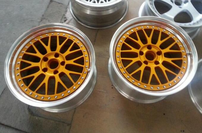 Cheap Replica BBS LM 3 piece wheels 18 inch step lip Porsche forged barrel