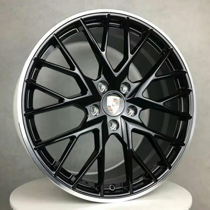 21-inch Panamera Sport design OEM Wheel Jet Black Metallic Machined Lip