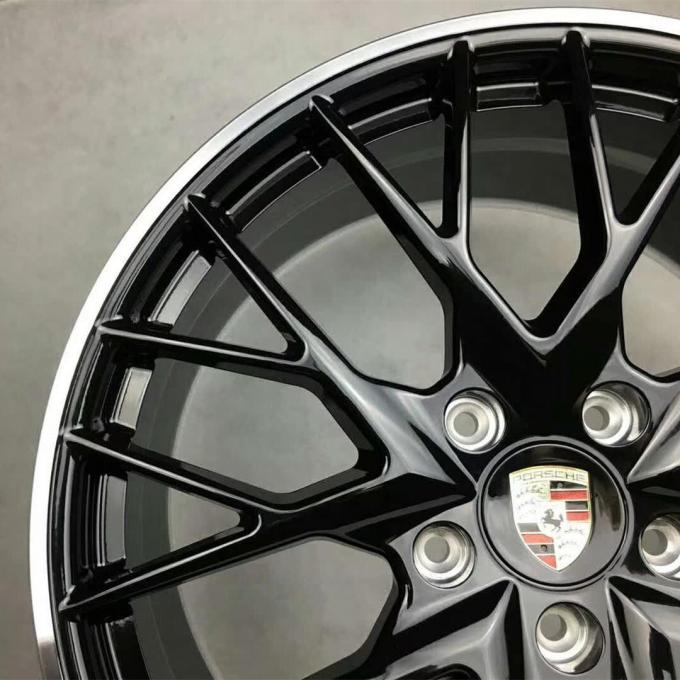 21-inch Panamera Sport design OEM Wheel Jet Black Metallic Machined Lip